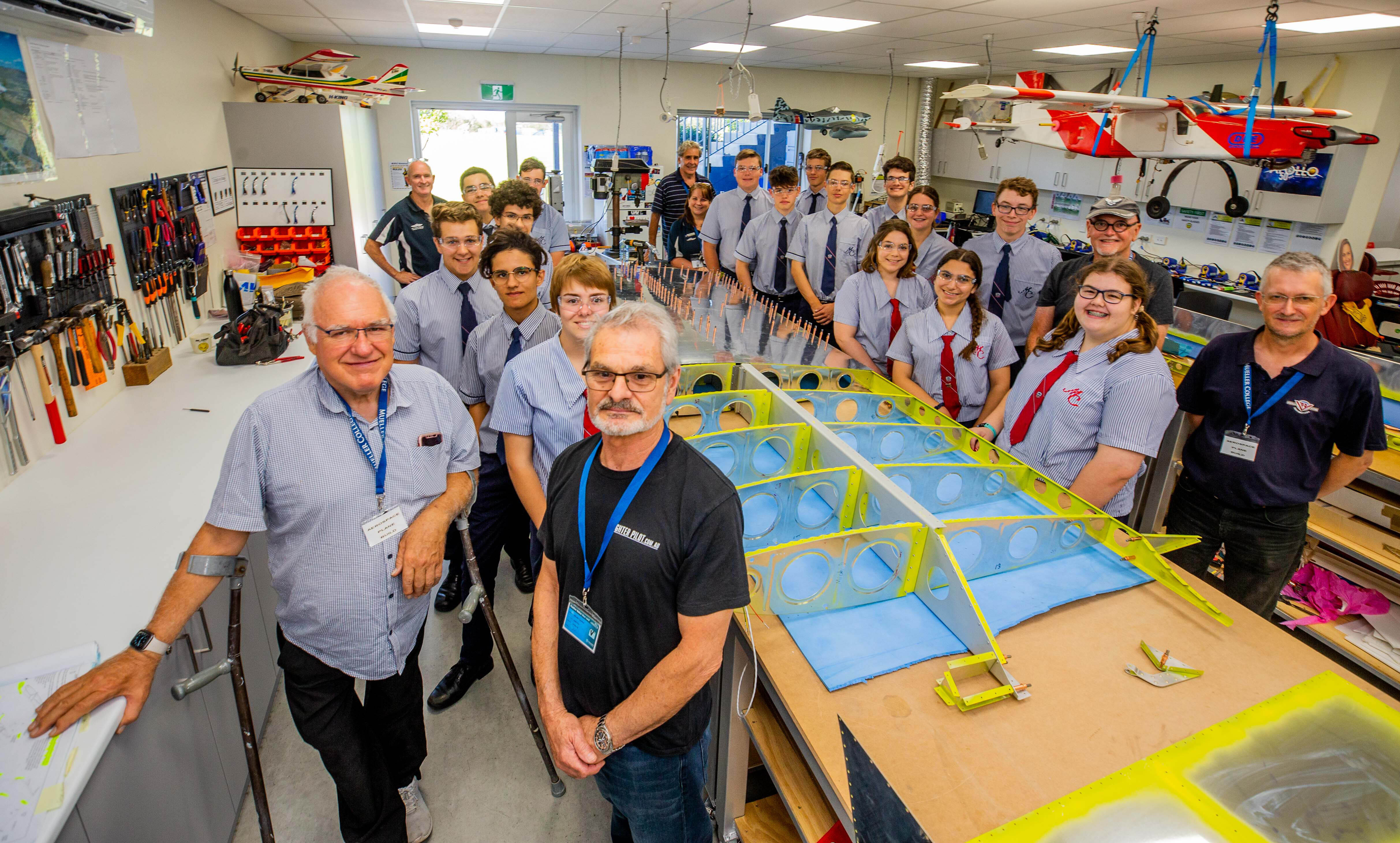 Students reaching for the sky