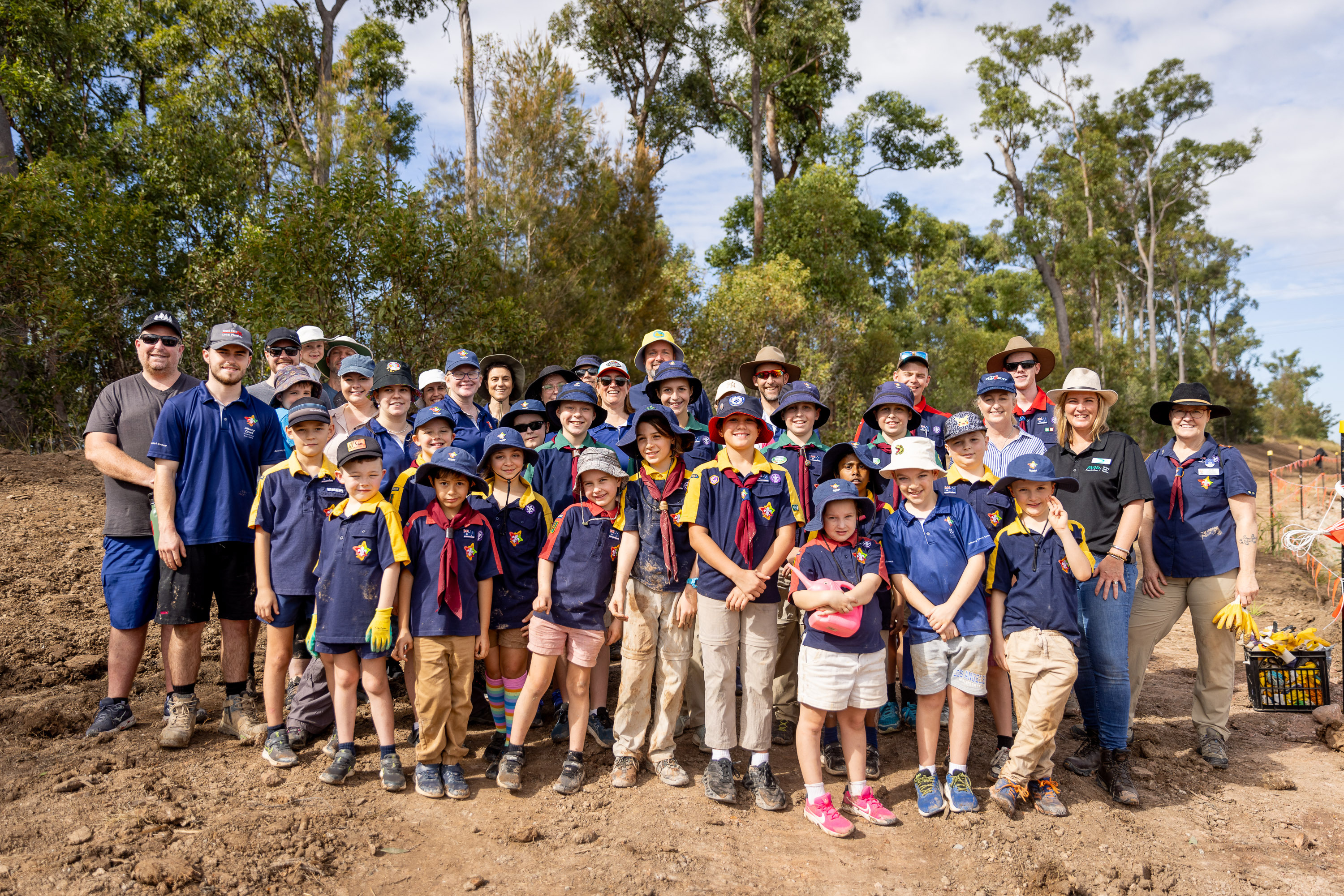 Scouts help plant hundreds of trees