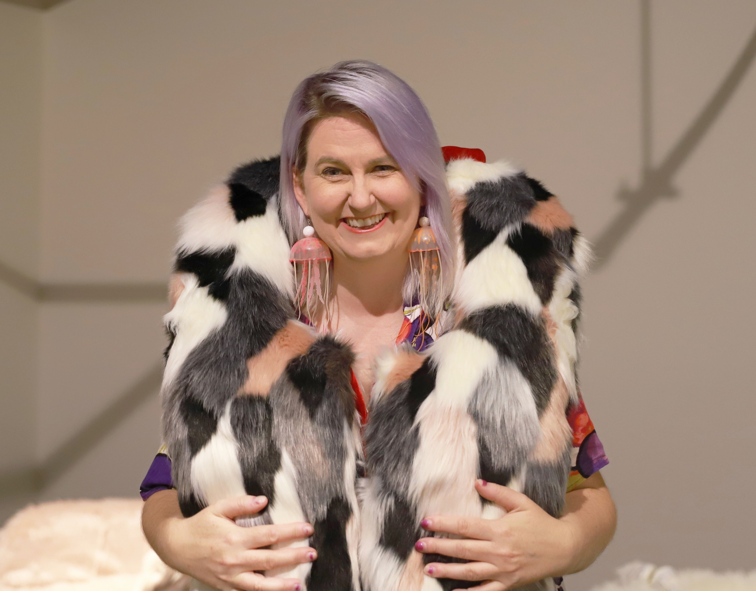 Touch, cuddle artwork at accessible exhibition