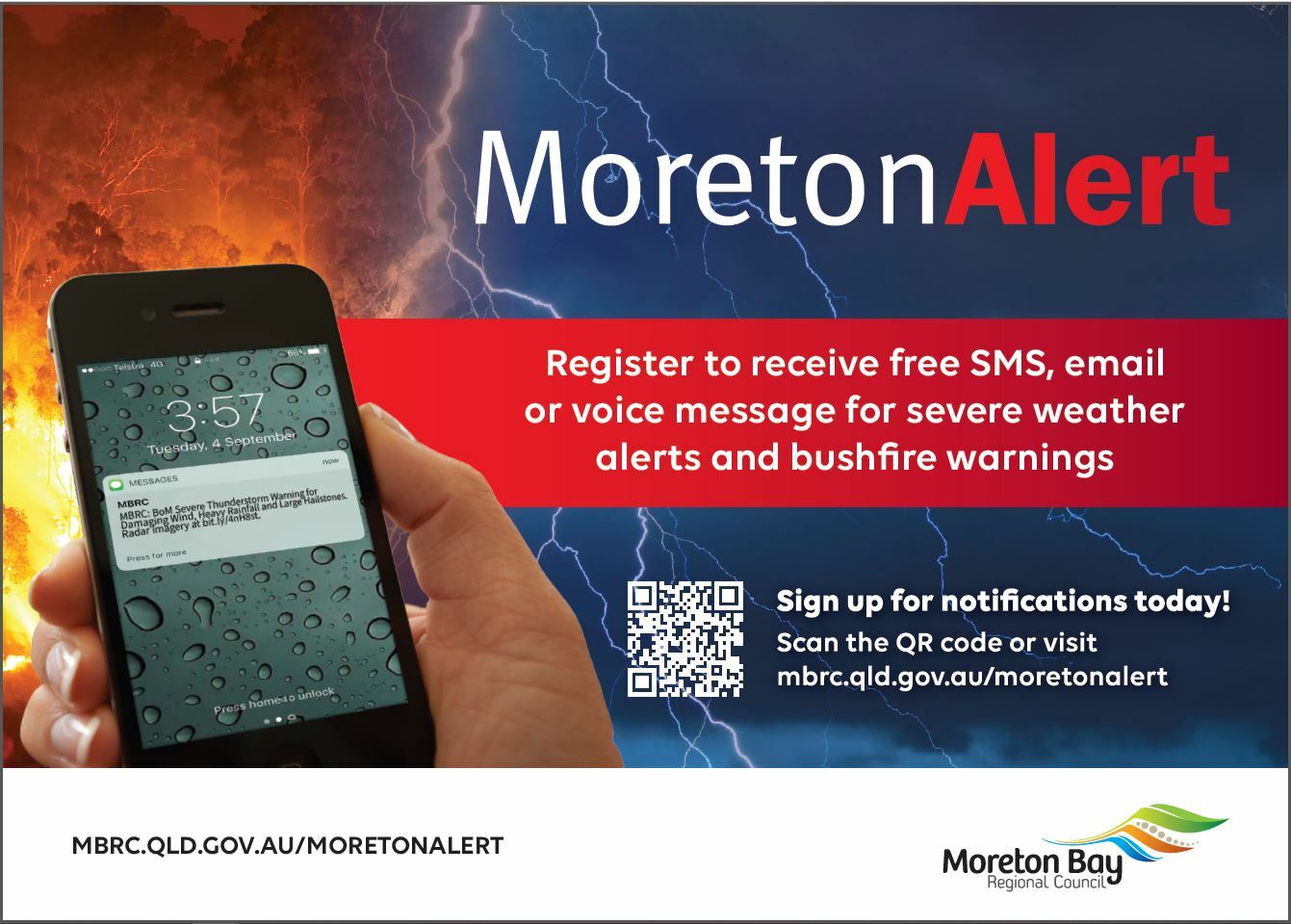 Be alert, not alarmed this storm and bushfire season