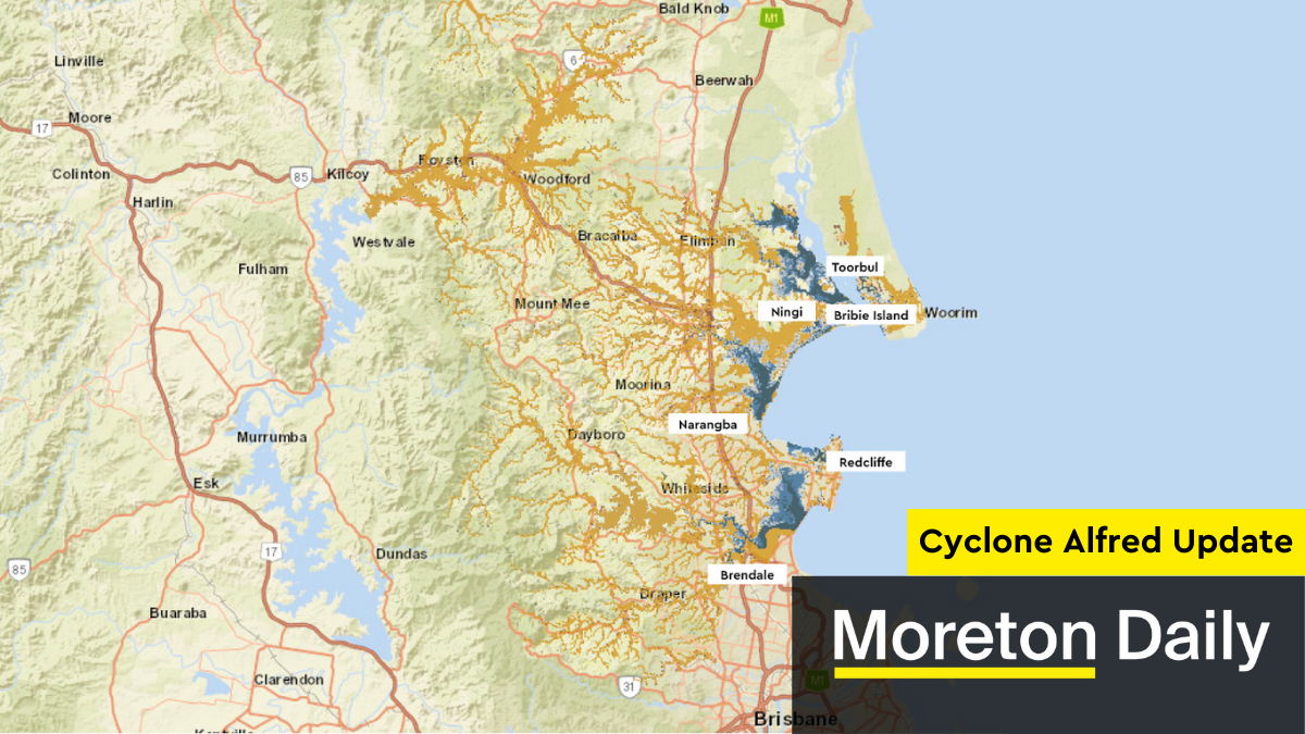 Tropical Cyclone Alfred: Moreton Bay flood maps show risk