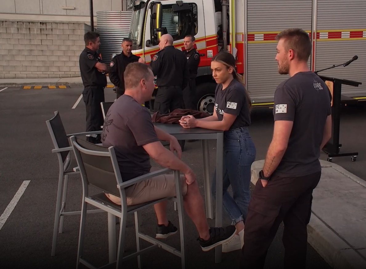 "Trauma trio": Injured officers thank community for unwavering support