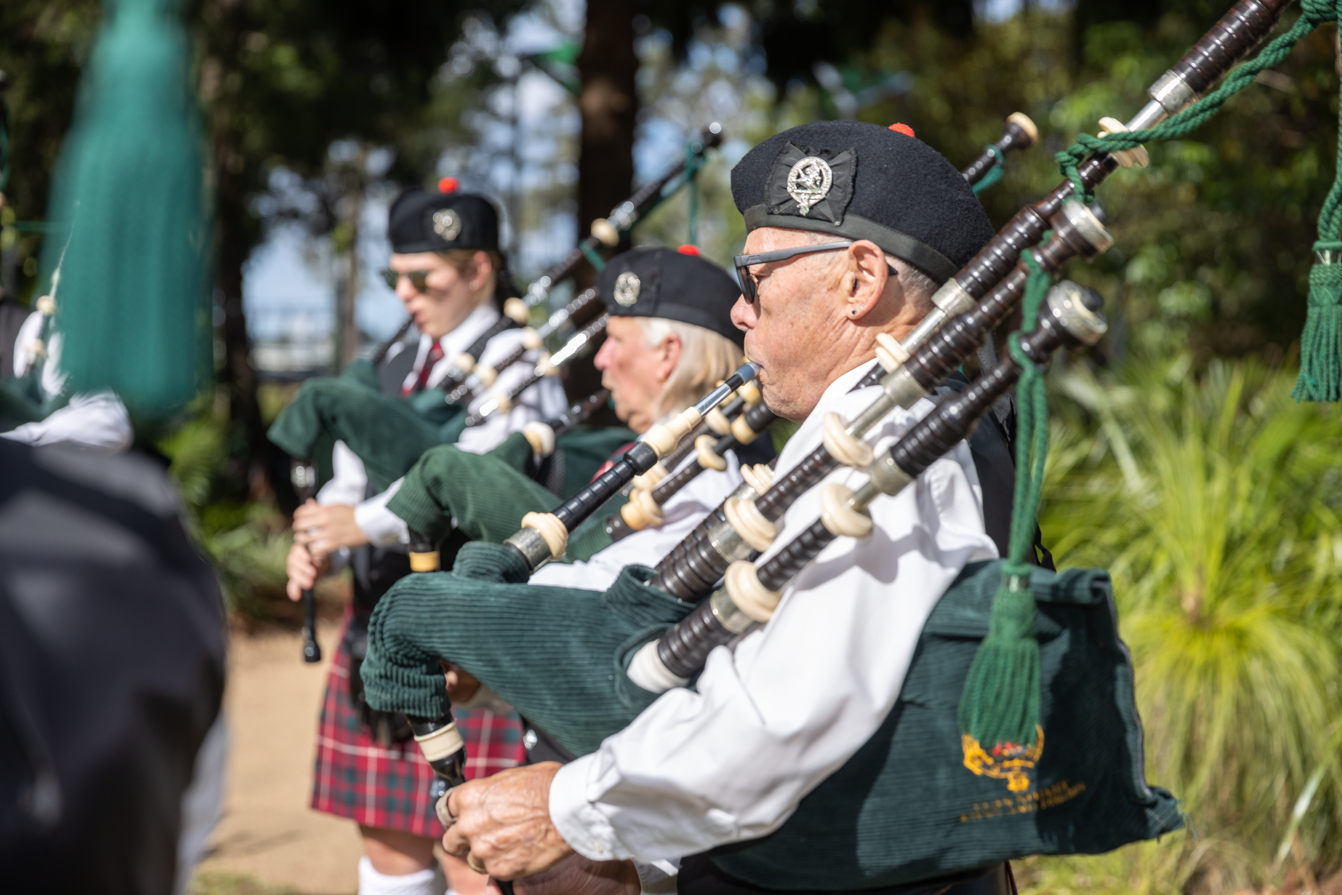 Clan Stuart has piping in the bag
