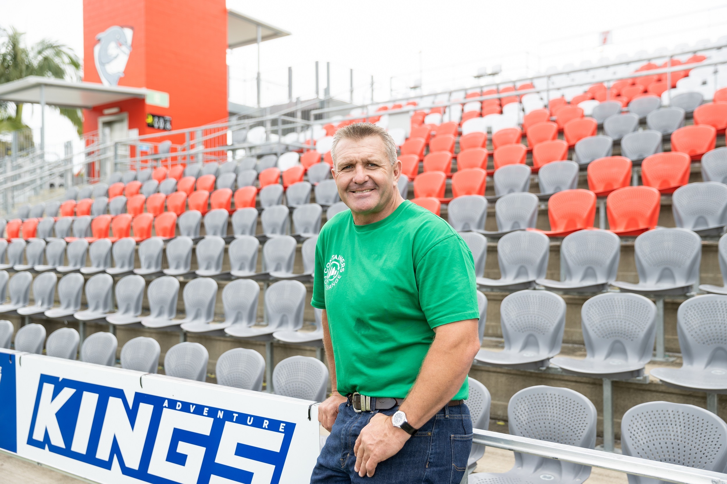 Shane Webcke kicks off recycling education at Murri Carnival