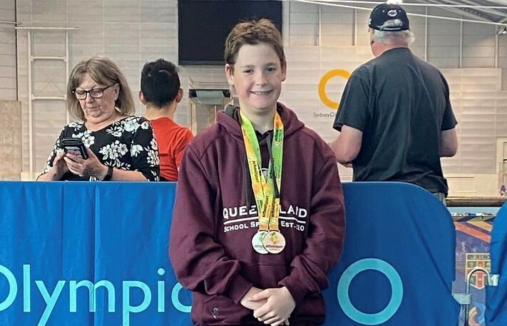 Grace celebrating 14-medal haul