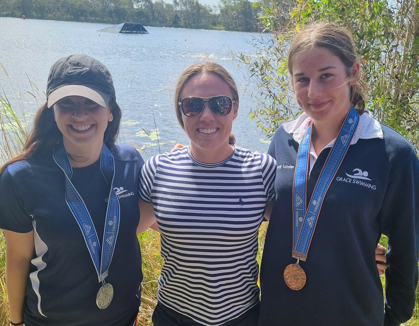 Grace celebrating 14-medal haul