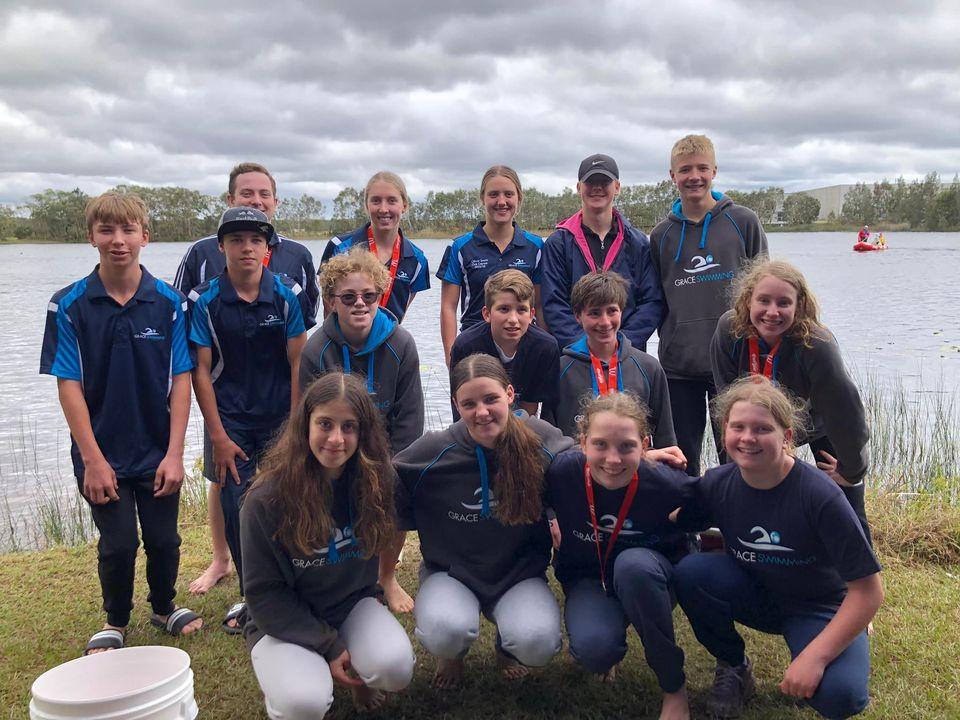 Grace in medals at open water titles