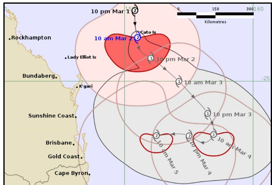 Tropical Cyclone Alfred ‘likely’ to turn towards coast